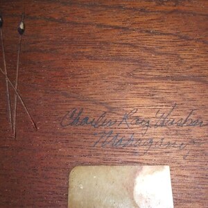 Ray Huskey Wood Dough Bowl Handmade Vintage 9" Rustic Farmhouse ...