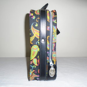 Bantam Luggage Suitcase Black Paisley Boho Vintage 1960s Carry on Bag ...