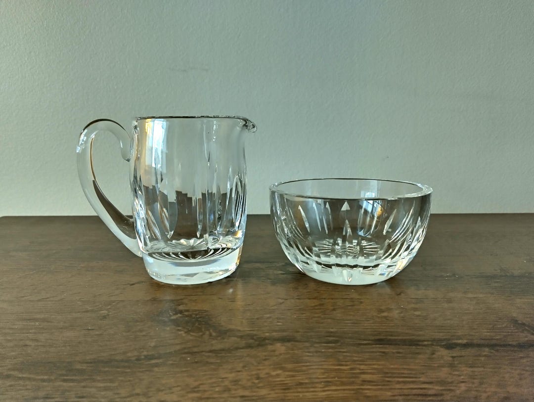 Waterford Crystal Creamer Cream and Open Sugar Set - Etsy