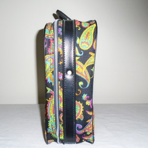 Bantam Luggage Suitcase Black Paisley Boho Vintage 1960s Carry on Bag ...