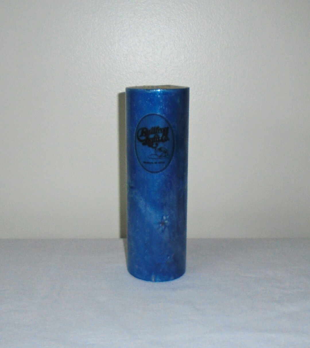 Bullfrog Light Co Glow Candle Blue Winter Snowflakes 9 Pillar NOS ...