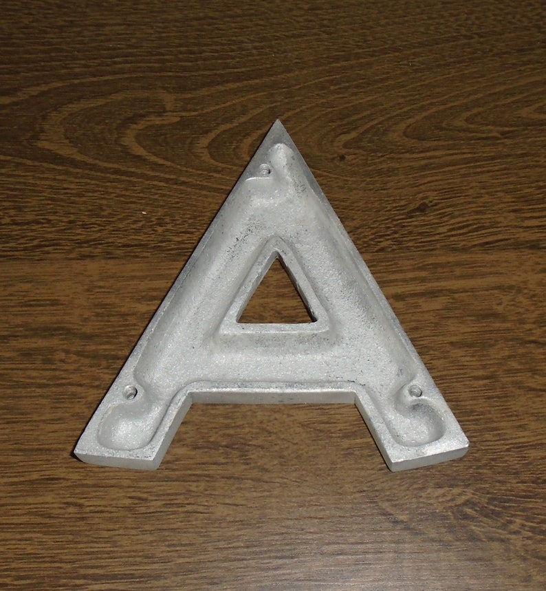 Cast Aluminum Letter Letter A Wall Art Salvaged Letters - Etsy