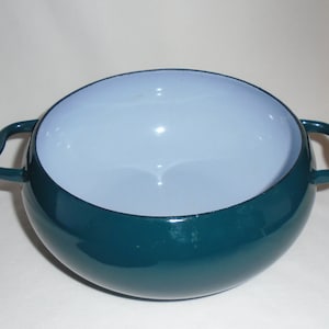 Krenit Enamel Covered Casserole Dish Denmark Vintage Mid Century Danish ...