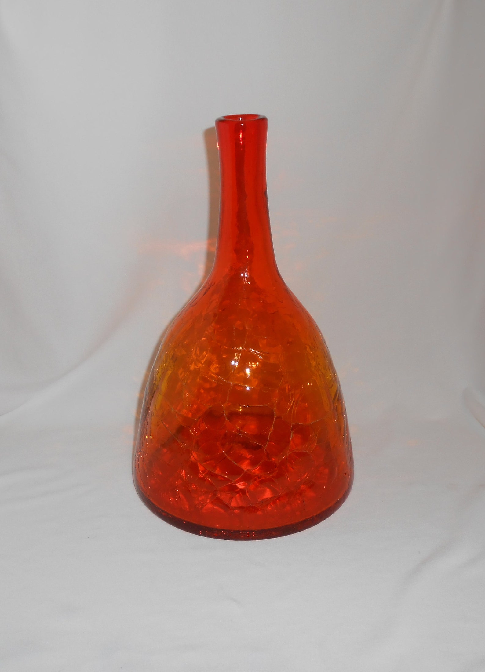 Blenko Glass Blenko Decanter Blenko Crackle Blenko | Etsy