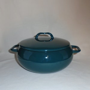 Krenit Enamel Covered Casserole Dish Denmark Vintage Mid Century Danish ...