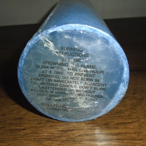 Bullfrog Light Co Pillar Glow Candle 9 Blue Lighthouse Unscented NOS - Etsy