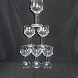 Tarnow Glass Poland Cordials Liqueur Glasses Set of 6 Hand Blown ...