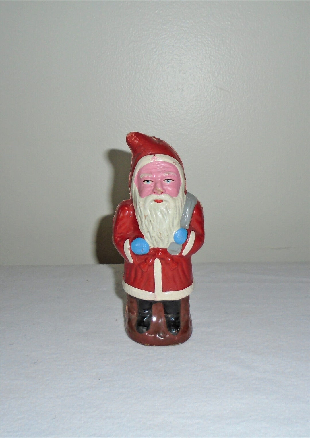 Santa Paper Mache Candy Container Father Christmas 6 Vintage - Etsy