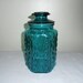 Federal Glass Canister Jar Show off Blue Large Vintage 1970s Kitchen ...