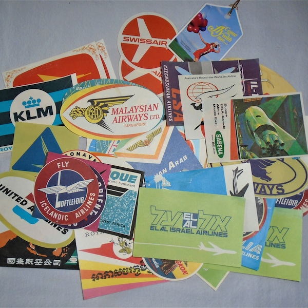 Airline Luggage Tags - Etsy