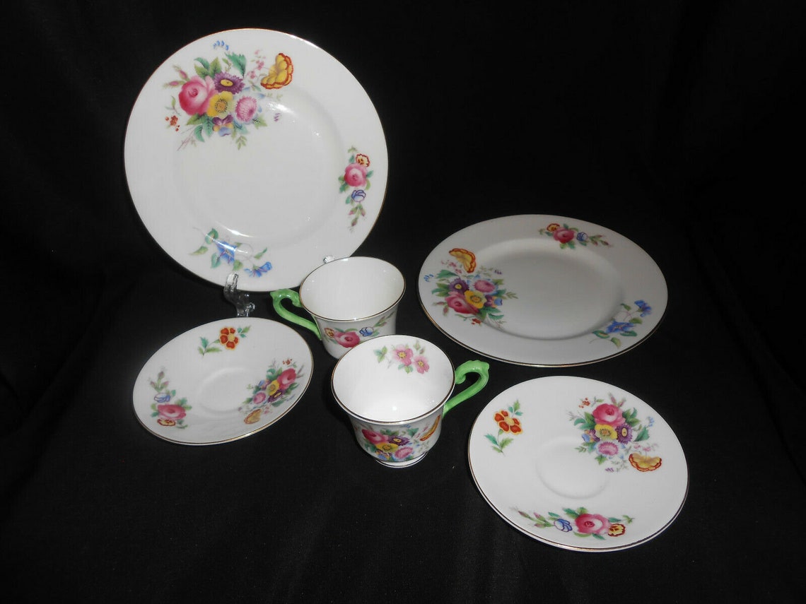 George Jones and Sons China Demitasse Set Demitasse Cups and | Etsy