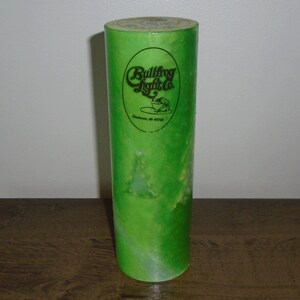 Bullfrog Light Co Glow Candle Green Christmas Trees 9 Pillar NOS ...