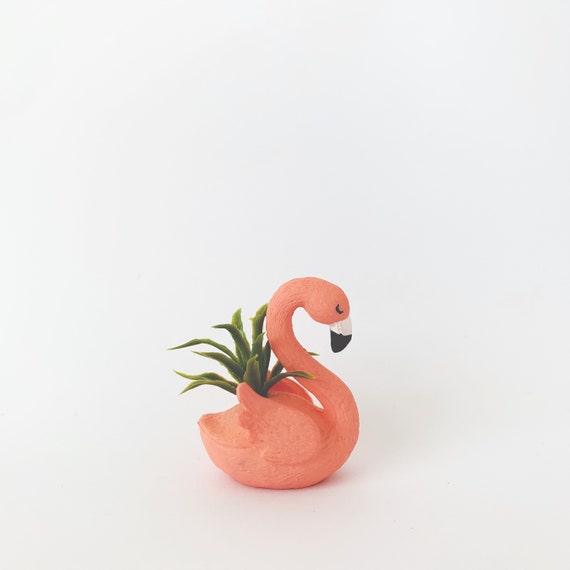 Dollhouse Miniature Flamingo Planter - Etsy