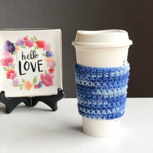 Tea Lover Gifts - Crochet Coffee Sleeve - Tea Cozy - Reusable Coffee ...