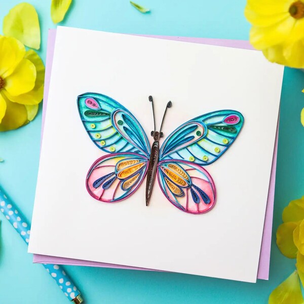 Paper Quilling Card - Etsy