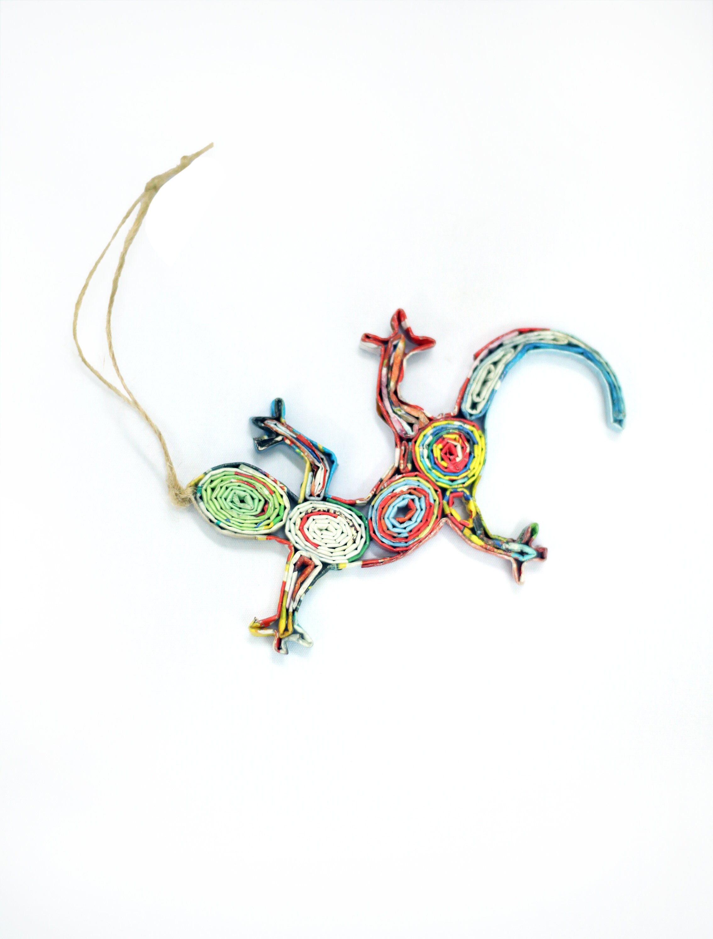 Handmade Gecko Paper Ornament | Etsy