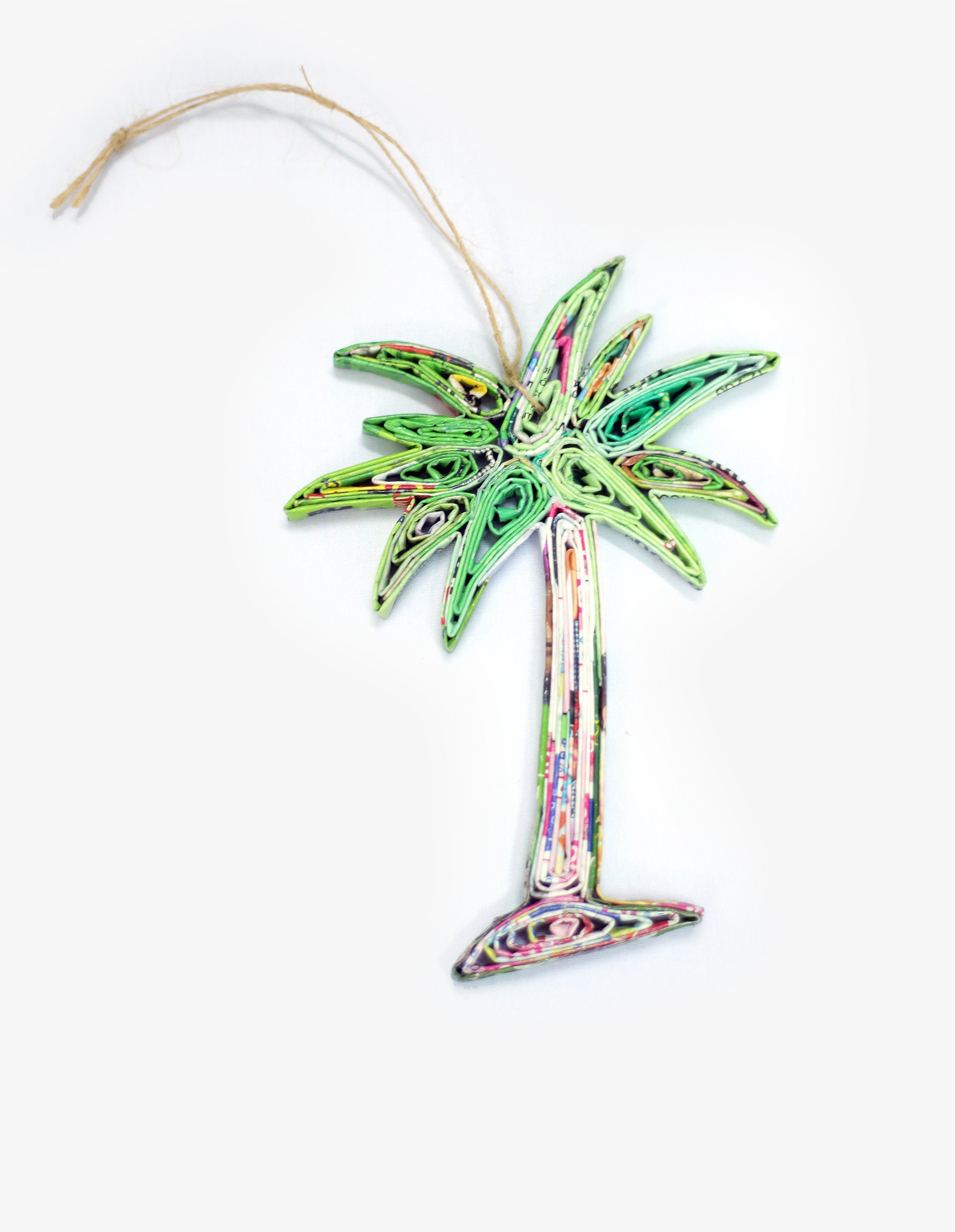 Handmade Palm Tree Ornament Recycled Paper Palm Tree - Etsy