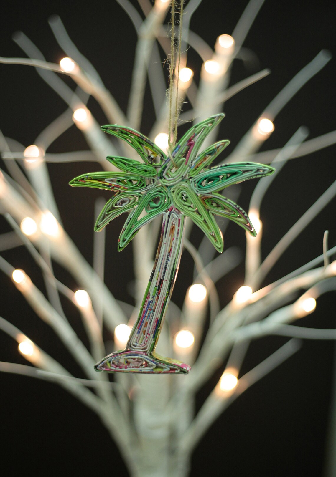 Handmade Palm Tree Ornament Recycled Paper Palm Tree - Etsy