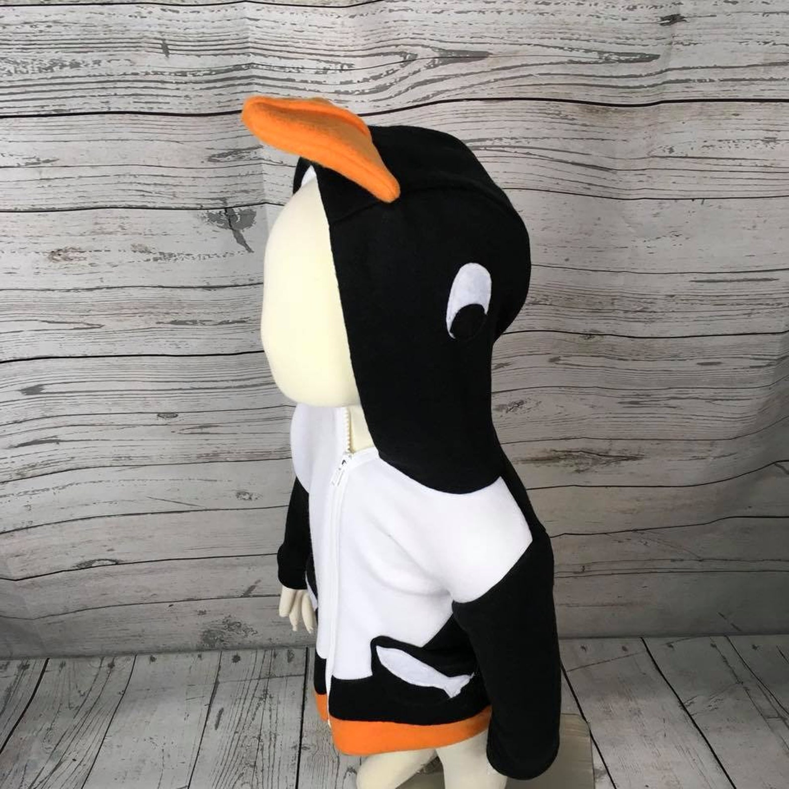 Fleece Penguin Toddler Sweatshirt Hooded Penguin Sweatshirt - Etsy