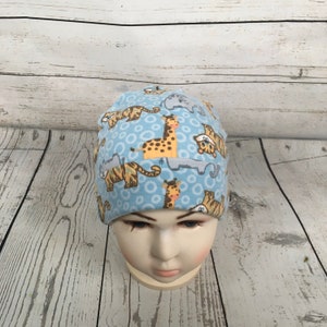 Safari Animal Beanie, Animal Themed Kids Beanie, Soft Baby Beanie ...