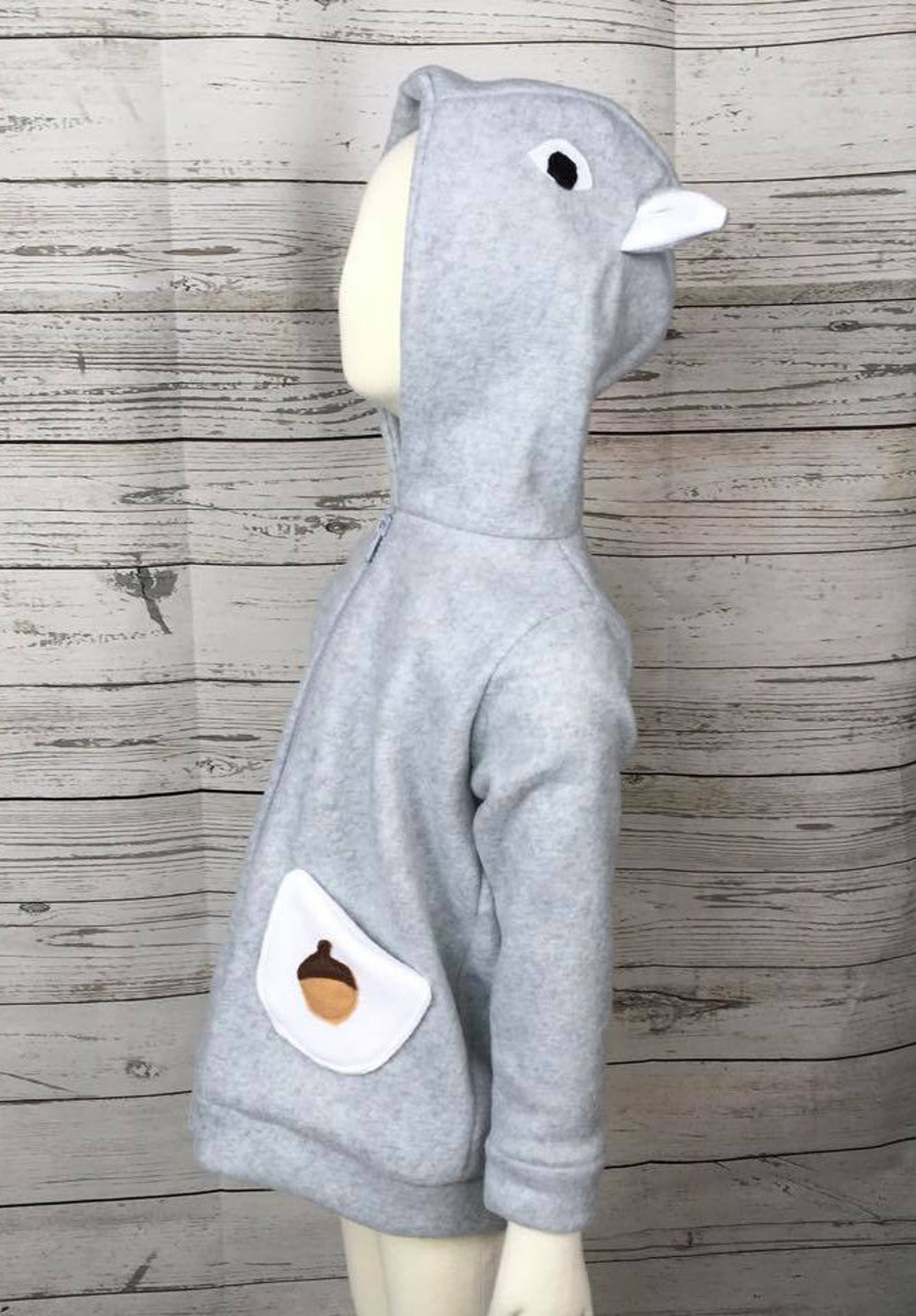 Fleece Squirrel Toddler Sweatshirt Hooded Squirrel Sweatshirt - Etsy