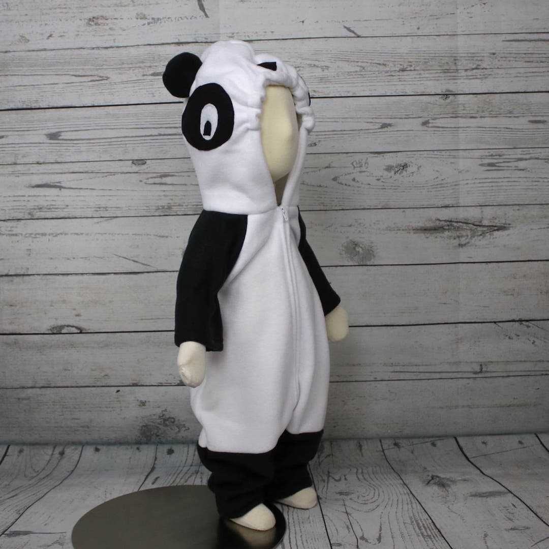 Panda Fleece Baby Costume, Panda Infant Costume, 6 Months Panda Costume ...