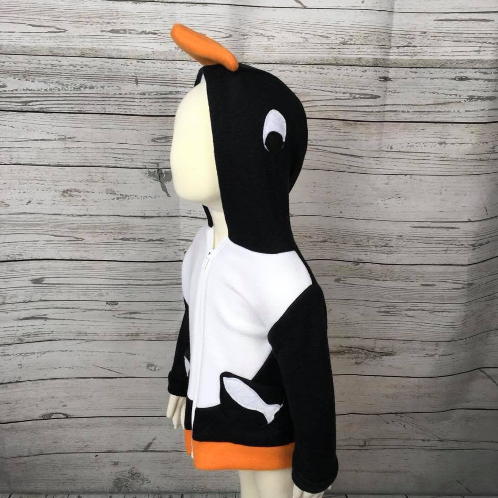 Fleece Penguin Toddler Sweatshirt Hooded Penguin Sweatshirt - Etsy