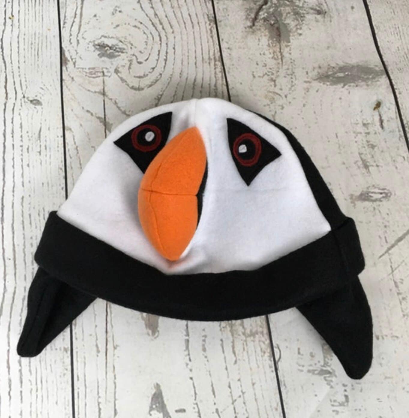 Adult and Kids Puffin Fleece Hat, Baby Puffin Hat, Child Puffin Hat ...