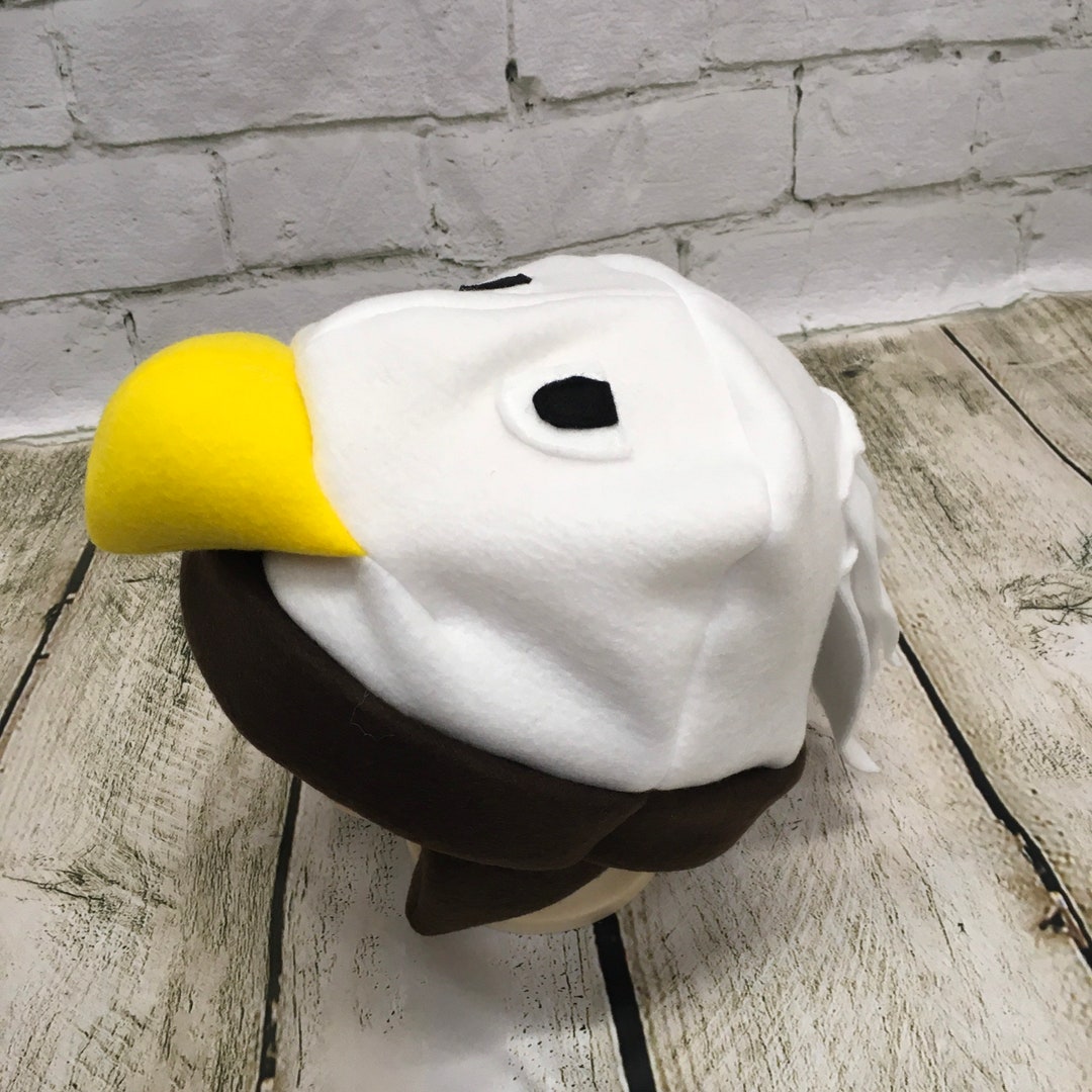 Adult and Kids Eagle Fleece Hat, Baby Eagle Hat, Bald Eagle Hat, Kids ...