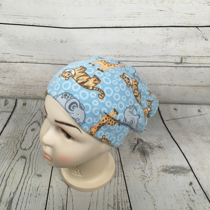 Safari Animal Beanie, Animal Themed Kids Beanie, Soft Baby Beanie ...