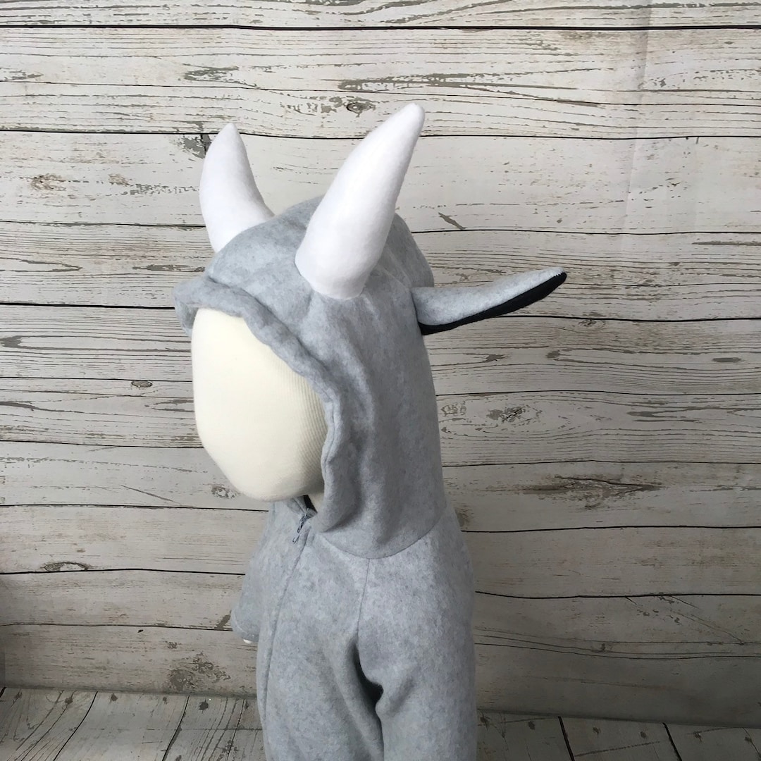 Gray Goat Fleece Toddler Costume, Toddler Goat Outfit, Child Goat ...