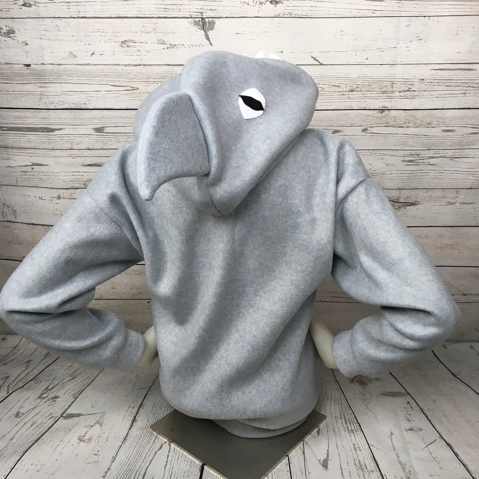 Fleece Shark Adult Sweatshirt, Hooded Shark Sweatshirt, Zip up Adult ...