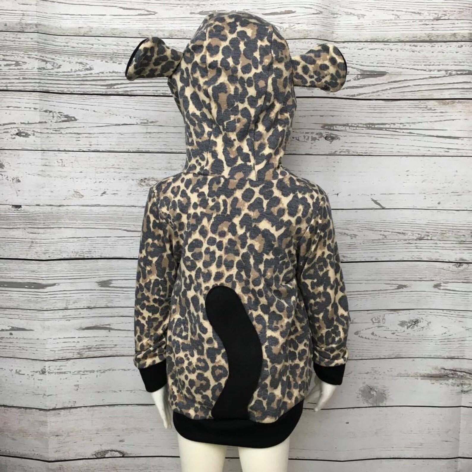 24M Leopard French Terry Knit Baby Sweatshirt Hooded Leopard | Etsy