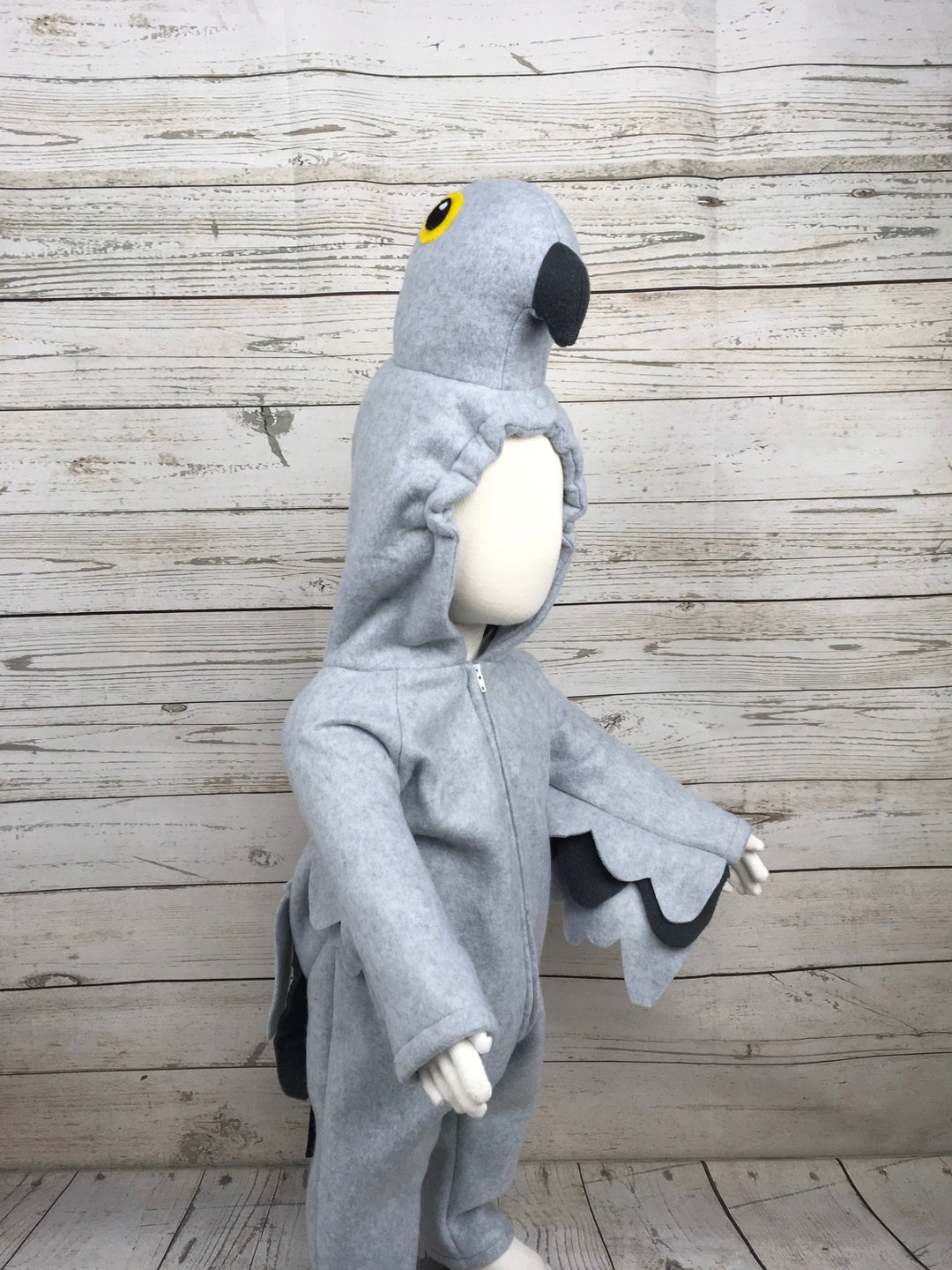 Pigeon Fleece Baby Costume, Baby Pigeon Costume, Bird Cosplay, Gray ...