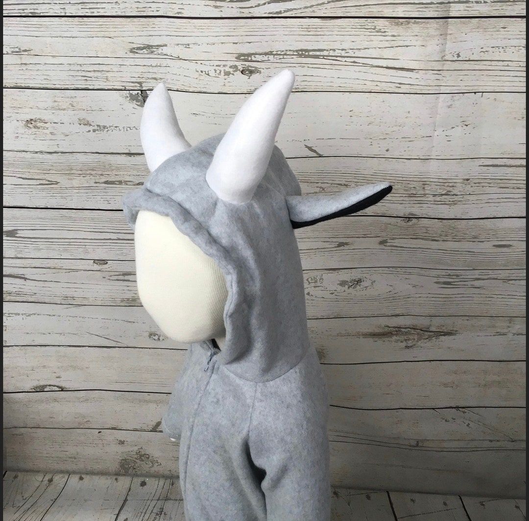Goat Fleece Adult Size Costume, Mens Goat Costume, Gray Goat Fleece ...