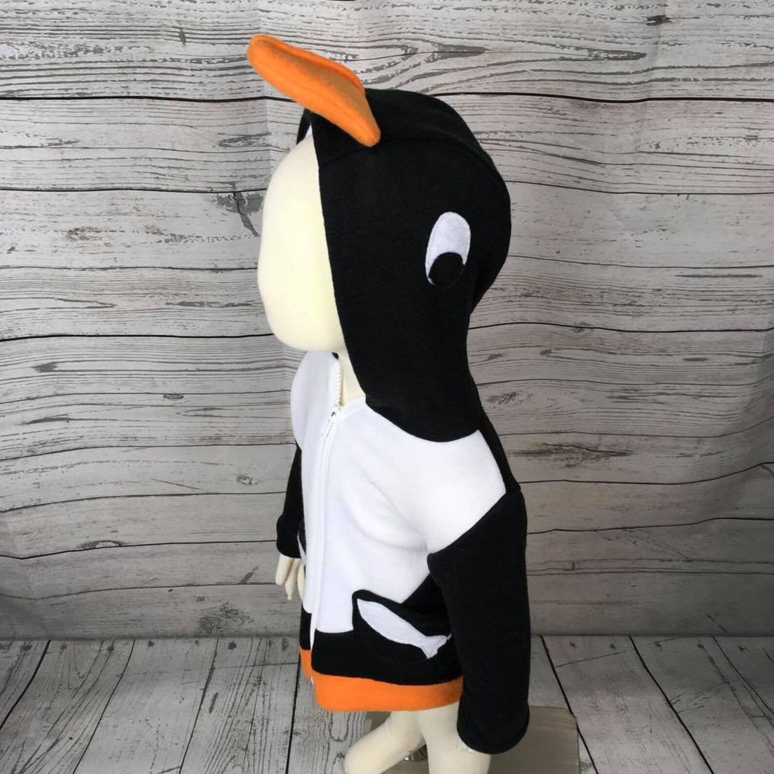 Fleece Penguin Toddler Sweatshirt Hooded Penguin Sweatshirt - Etsy