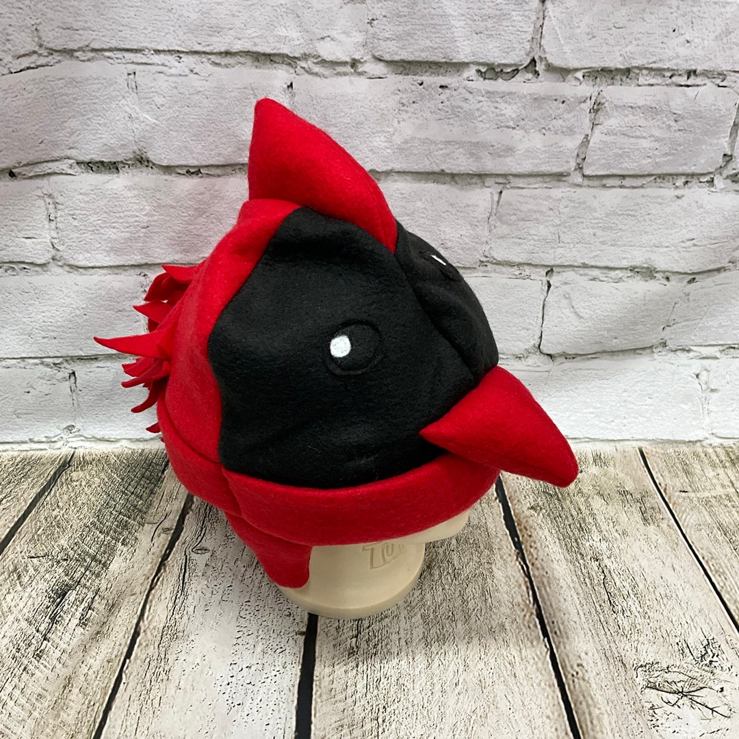 Adult and Kids Cardinal Bird Fleece Hat, Baby Cardinal Hat, Red Bird ...