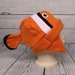 Adult and Kids Fleece Clown Fish Hat, Winter Fleece Hat, Clown Fish ...