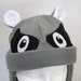 Adult and Kids Raccoon Hat, Cute Animal Hat, Animal Earflap Hat, Fleece ...