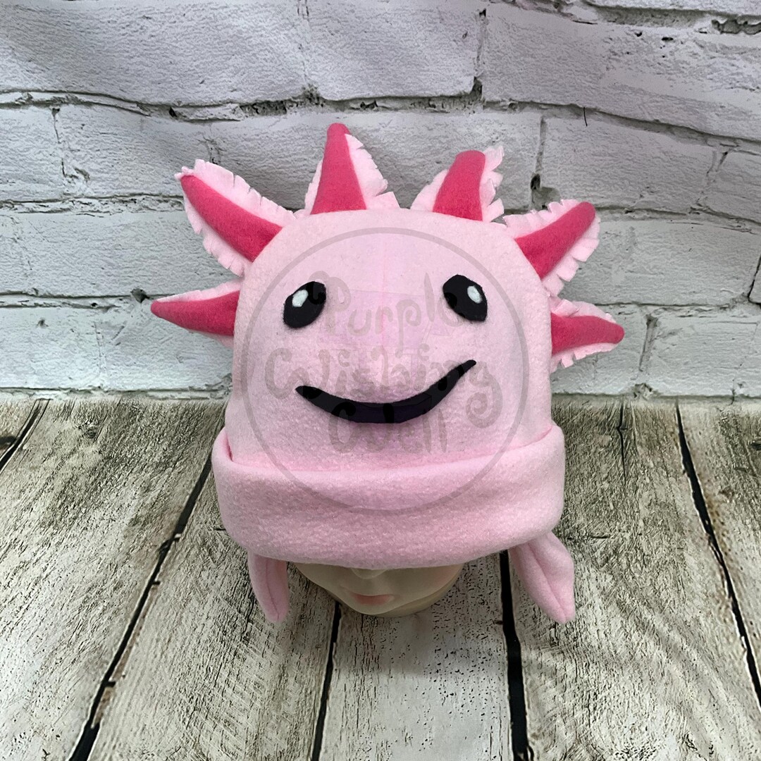 Kids and Adult Size Axolotl Fleece Hat, Axolotl Gift ,kids Winter ...