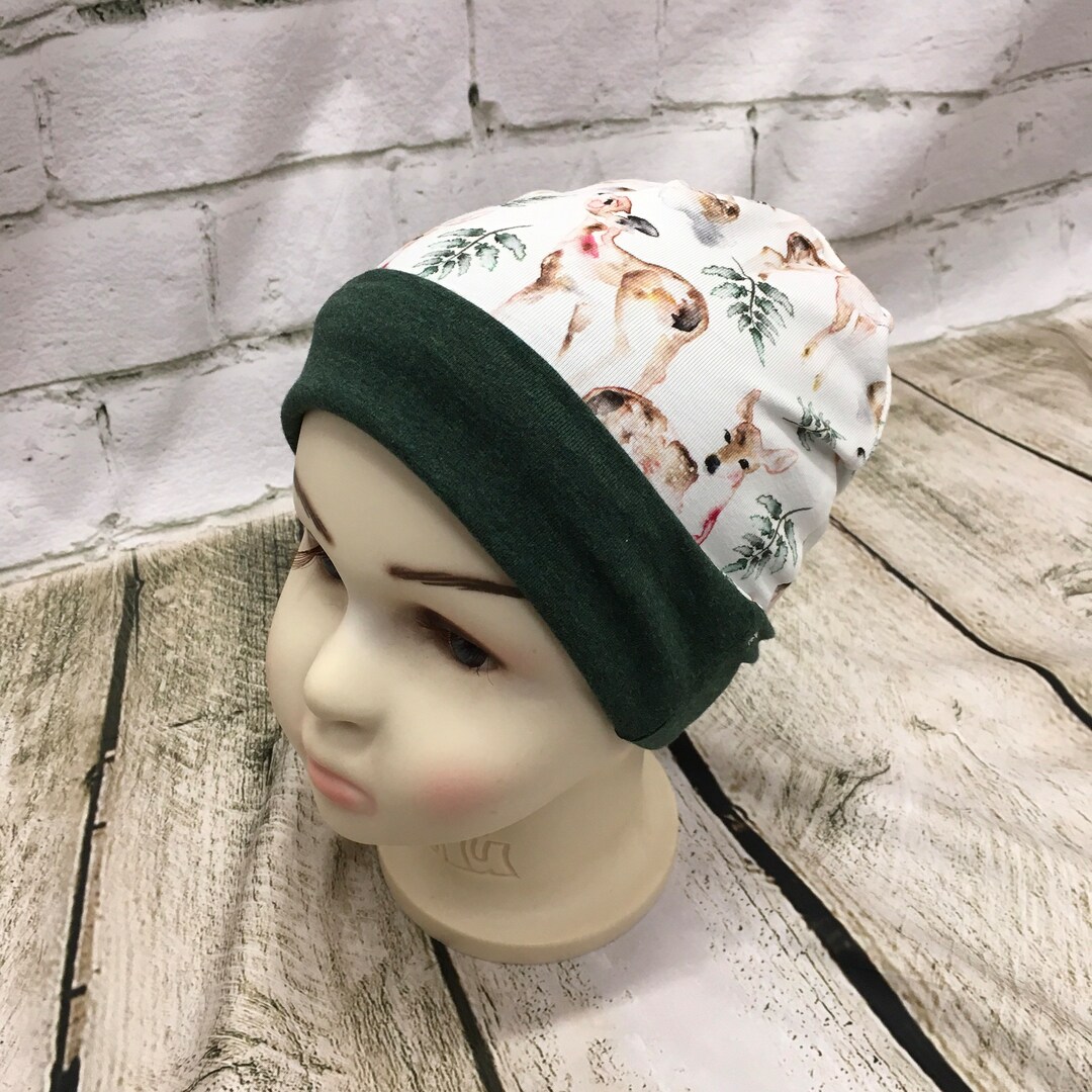 Baby Deer Beanie, Kids Deer Hat, Deer Slouchy Beanie, Organic Baby ...