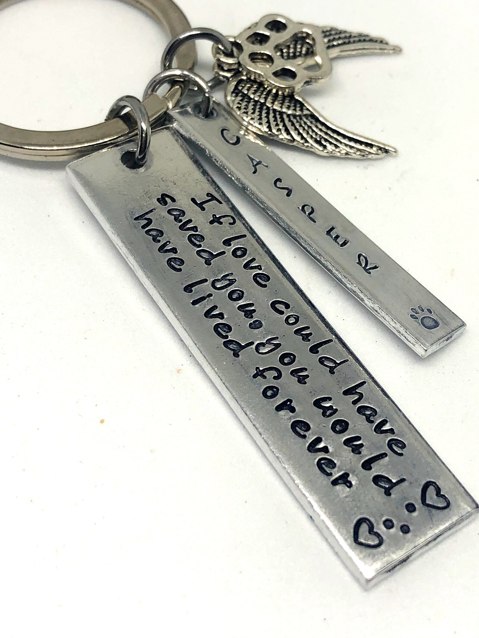 Personalized Pet Loss, Dog Loss Keyring, Bereavement Keychain, Uf Love ...