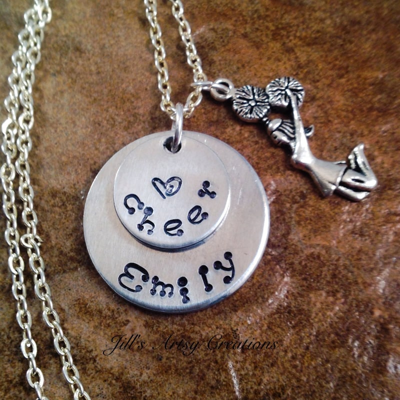 Cheerleader Necklace - Etsy
