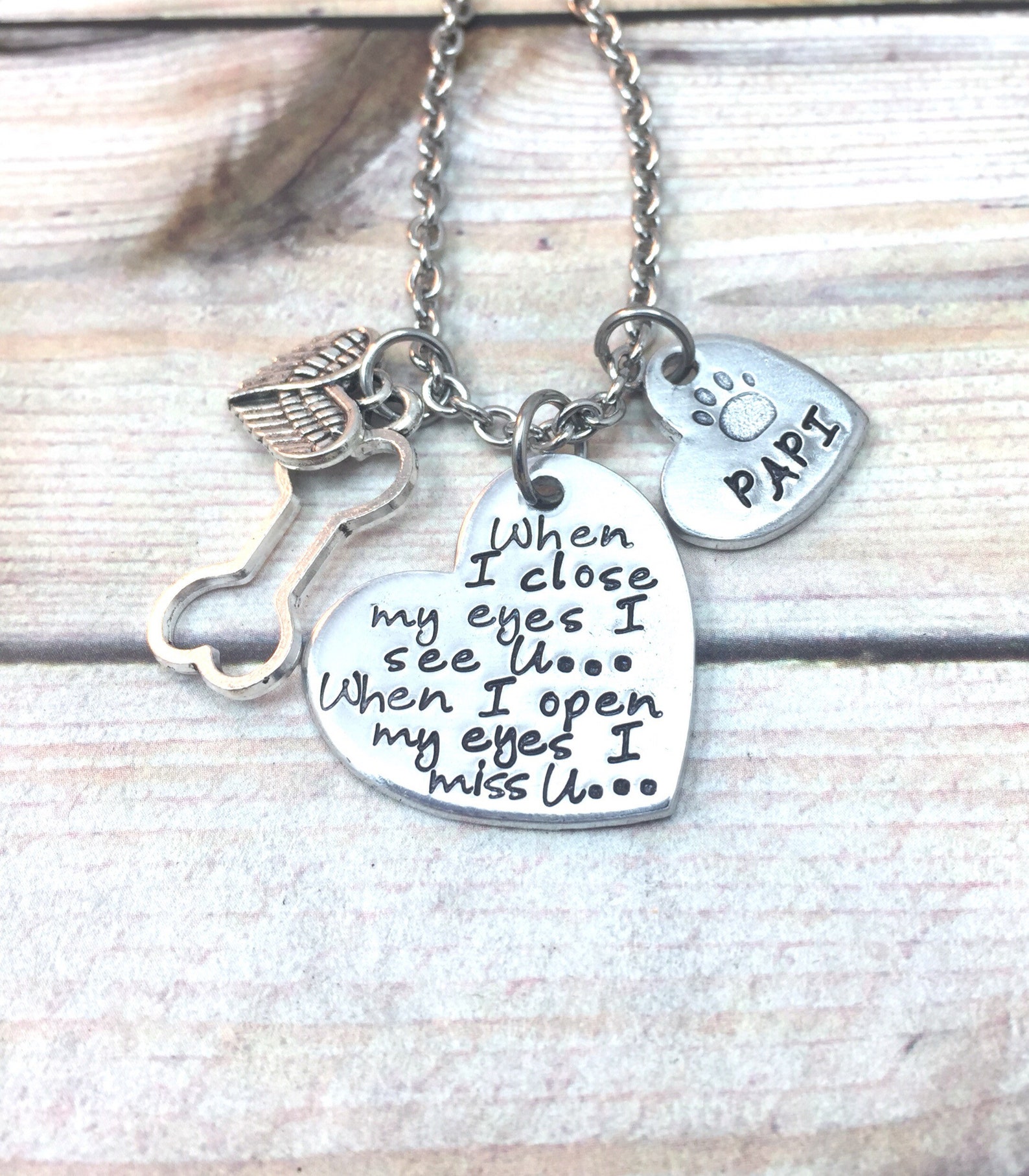 Pet Loss Necklace, Dog Loss Necklace, Cat Loss Necklace, Pet Memorial ...