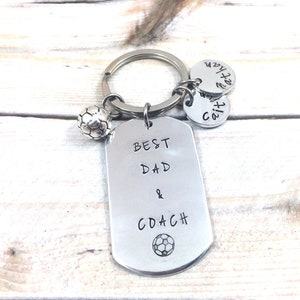 Father's Day Keychain, Sport Keychain, Coach Keychain, Soccer, Baseball ...