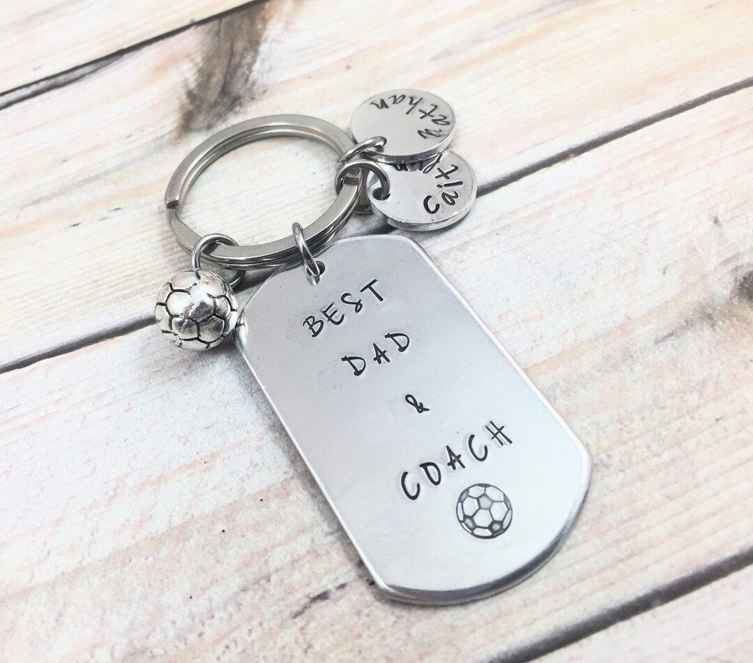Father's Day Keychain, Sport Keychain, Coach Keychain, Soccer, Baseball ...