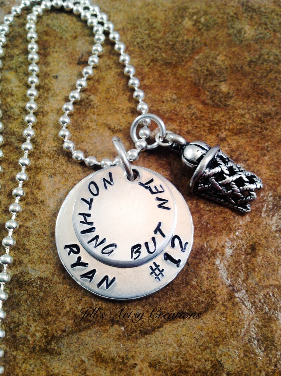 Personalized Basketball Necklace, Boy, Girl Sport Necklace, Nothing but ...