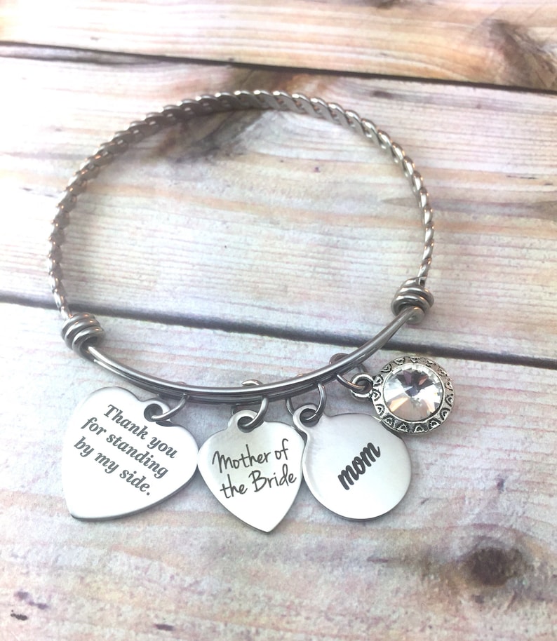 Mother of the Bride Bracelet, Gift for , Daughter to Mom Gift, Thanks ...