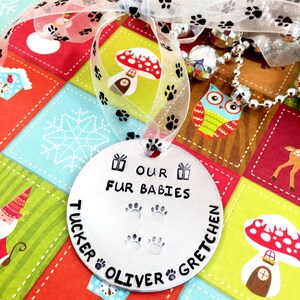 Pet Christmas Ornament, Our Fur Baby Ornament, Paw Print Ornament ...