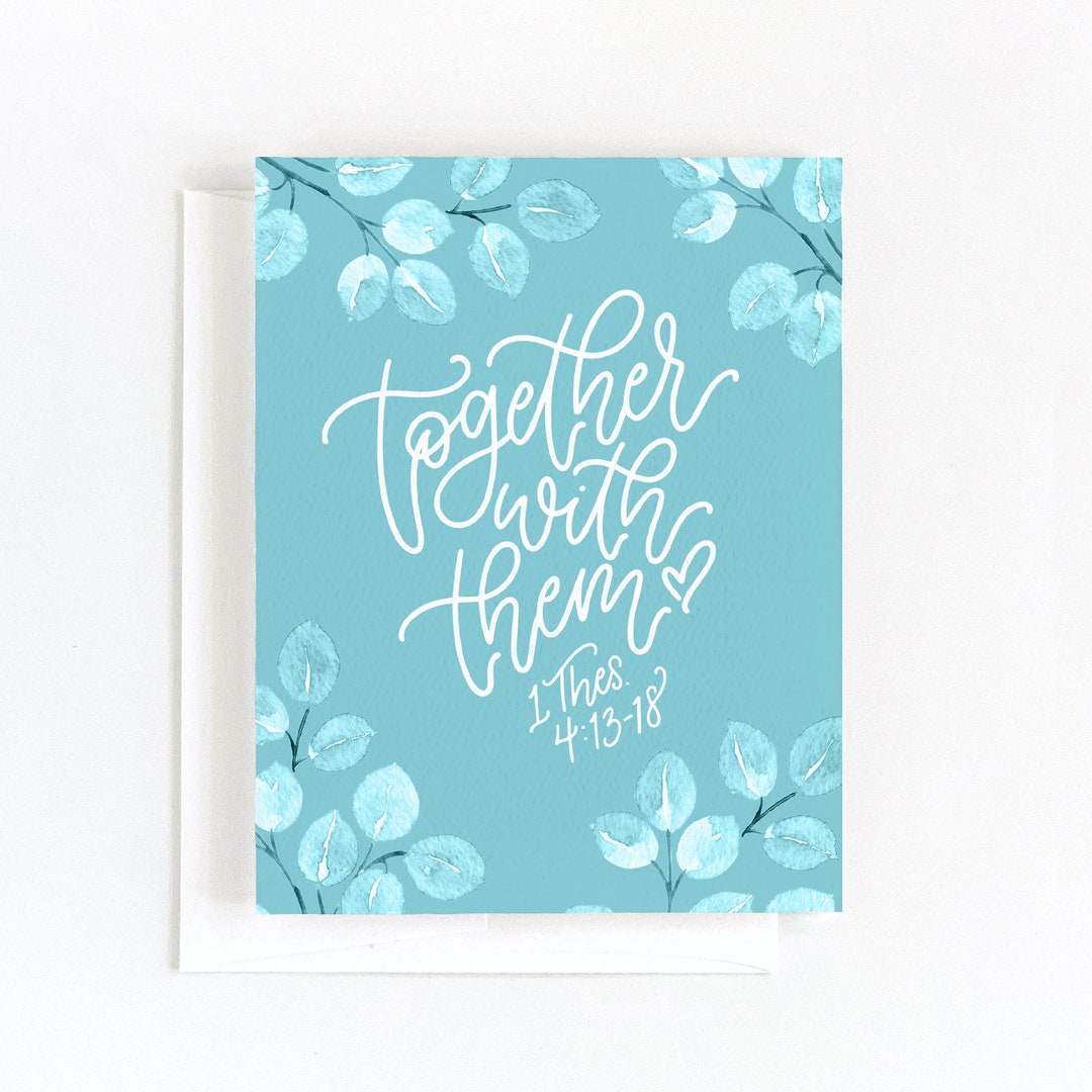 Set Sympathy Scripture Note Cards, Hand Lettered Card, Religious Cards ...
